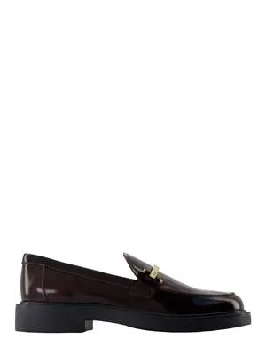 TOD'S Gomma 20l Leather Loafers - Brown