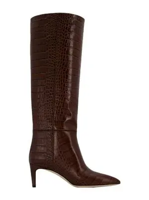 Paris Texas Stiletto 60 Leather Boots - Brown