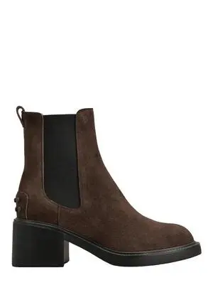 TOD'S Suede Ankle Boots - Brown