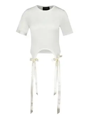 Simone Rocha Bow Tails Easy T-shirt - White