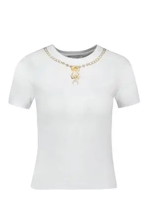 MARINE SERRE Trompe L'oeil Jewelry T-shirt - White
