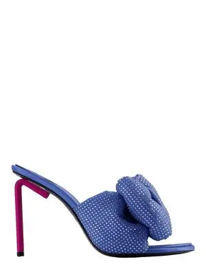 Off-White Allen Bow Strass Pop Mules - Blue