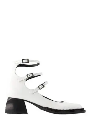 NODALETO Bulla London Leather Pumps - White