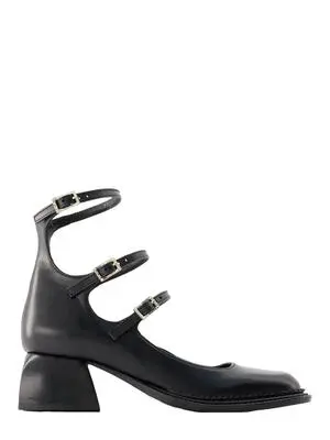 NODALETO Bulla London Leather Pumps - Black