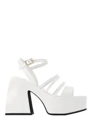 NODALETO Bulla Chibi Leather Sandals - White