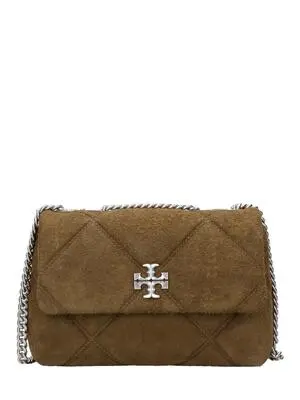 TORY BURCH Suede And Nappa Leather Shoulder Bag