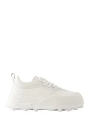 JIL SANDER Leather Chunky Sole Sneakers - White
