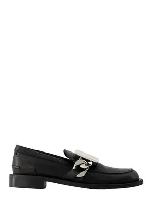 JW Anderson Leather Loafers - Black