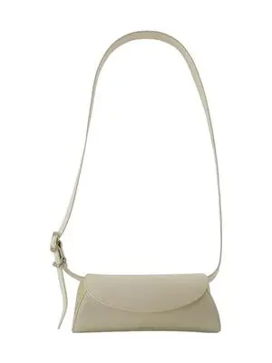 JIL SANDER Cannolo Mini Leather Purse - White