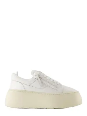 GIUSEPPE ZANOTTI Gz94 Maxi Leather Sneakers - White