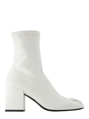COURREGES Reedition Leather Ankle Boots - White