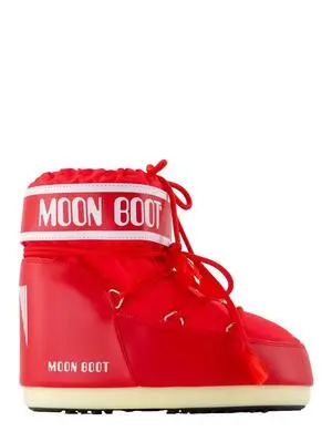 Moon Boot Icon Low Ankle Boots Red
