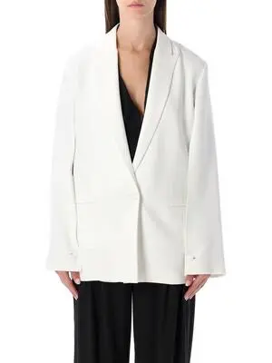 Alberta Ferretti Relaxed Fit Blazer - White