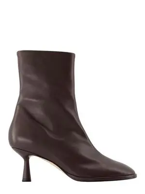 AeydĒ Dorothy Leather Ankle Boots - Brown