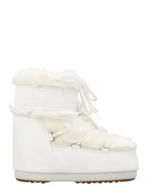 Moon Boot Icon Low Faux Fur Boots - White
