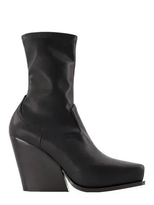 Stella McCartney Cowboy Boots In Synthetic Leather - Black