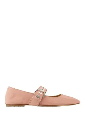 AeydĒ Uma Eyelet Ballerinas - Pink