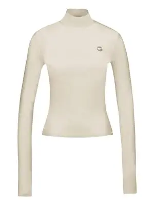Coperni High Neck Nylon T-shirt - Beige