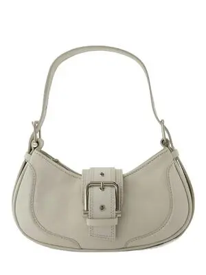 OSOI Leather Hobo Bag With Buckle White