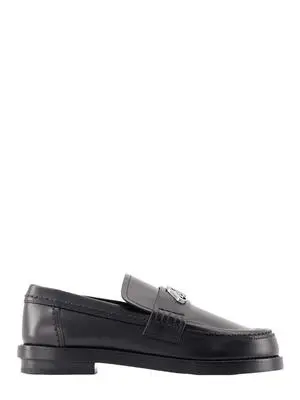 Alexander McQueen Leather Seal Loafers - Black