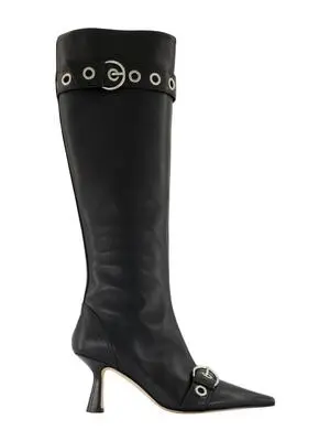 AeydĒ Vivian Leather Boots - Black