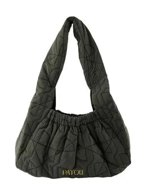 Patou Le Biscuit Shoulder Bag - Green