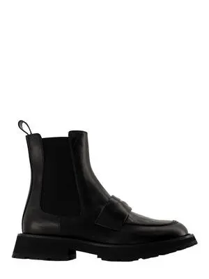 Alexander McQueen Worker Punk Ankle Boots - Black