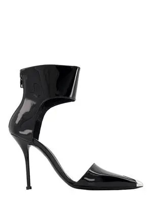 Alexander McQueen Sandals In Leather - Black