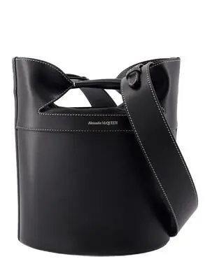 Alexander McQueen The Bucket Bow Crossbody - Black