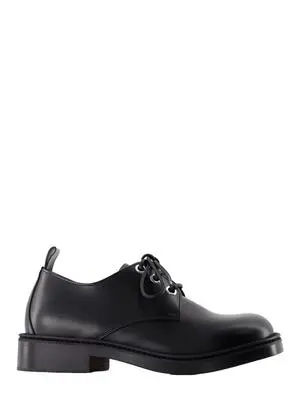 Alexander McQueen Leather Lace-up Derby - Black
