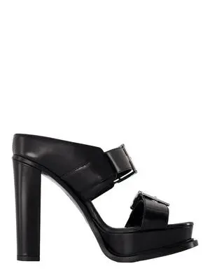 Alexander McQueen Leather Sandals - Black