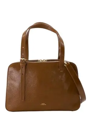 A.p.c. Virginie Leather Shoulder Bag - Brown