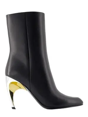 Alexander McQueen Seal Ankle Boots - Black