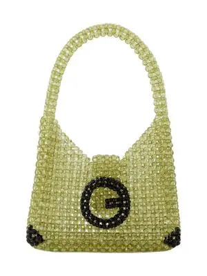 Germanier Beaded Hobo Bag - Green