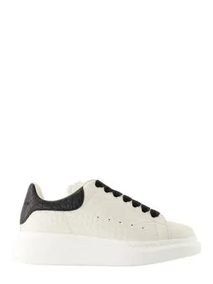 Alexander McQueen Oversized Leather Sneakers - White