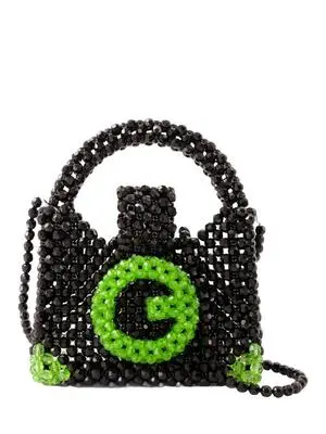 Germanier Beaded Handheld Bag - Black
