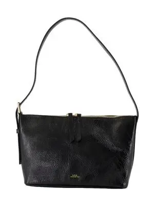 A.p.c. Vera Leather Shoulder Bag - Black