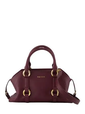 Alexander McQueen Farringdon Small Leather Purse - Burgundy