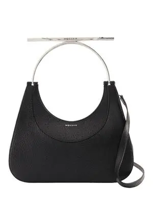 Alexander McQueen Cross Bar Leather Purse - Black