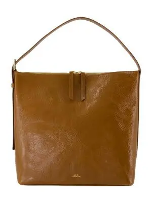 A.p.c. Vera Leather Shoulder Bag - Brown