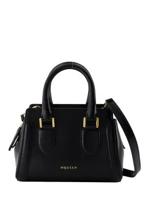 Alexander McQueen Birdee Mini Leather Purse - Black
