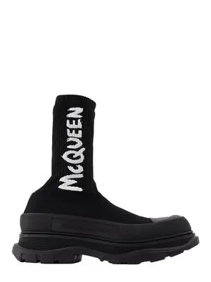 Alexander McQueen Sock Boots - Black