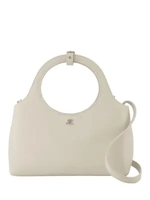 COURREGES Leather Crossbody Bag - White