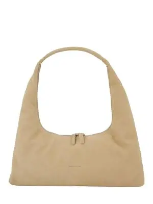 MARGESHERWOOD Large Leather Shoulder Bag - Beige