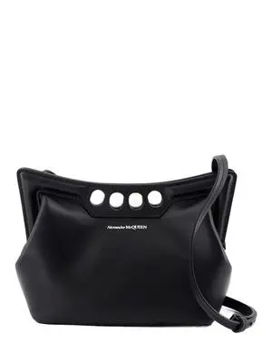 Alexander McQueen The Mini Peak Leather Purse - Black