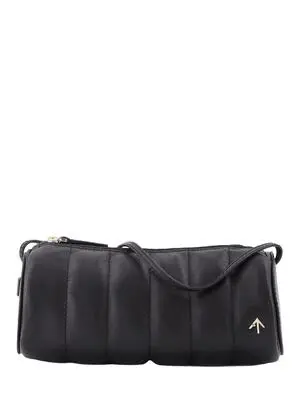 Manu Atelier Padded Cylinder Bag - Black