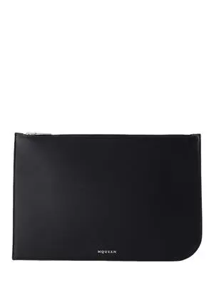 Alexander McQueen Leather Crossbody Bag - Black