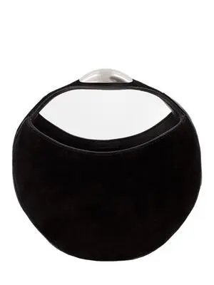 Alexander Wang Dome Circular Top Handle Leather Bag - Black