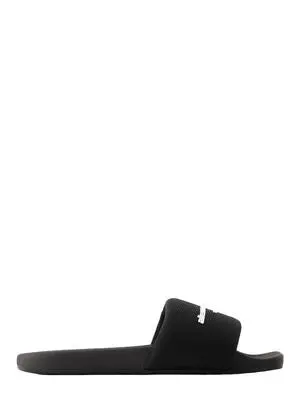 Alexander Wang Aw Pool Slides - Black