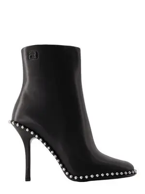 ALEXANDER WANG Nova 105 Leather Ankle Boots